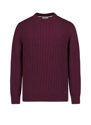 Pierre Cardin Herren Pullover rot unifarben