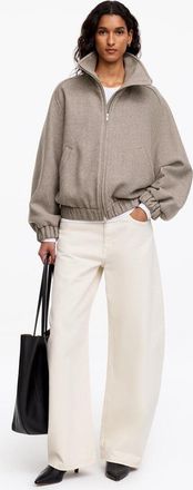 Arket Jacke Aus Wollmischung -Beige