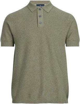 Hackett Polo manches courtes en coton piqu&eacute; et cachemire