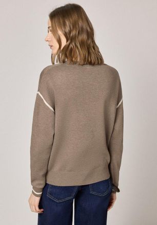Cecil Strickpullover mit Kontrastdetails