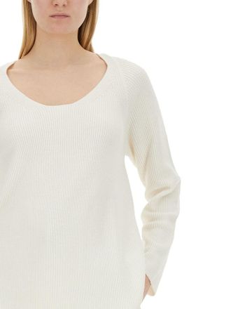 Fabiana Filippi Virgin Wool & Cotton Blend Sweater - White