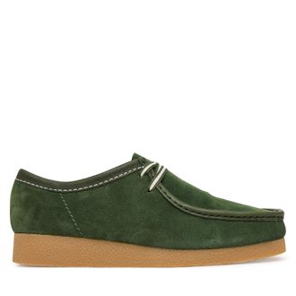 Clarks Halbschuhe Clarks Wallabee EVO 26186170 Gr&uuml;n