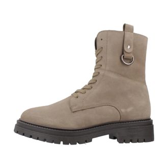 Geox Stylische Schn&uuml;rstiefel mit Iridea-Detail - - Shoes - Damen - Beige - 39 EU