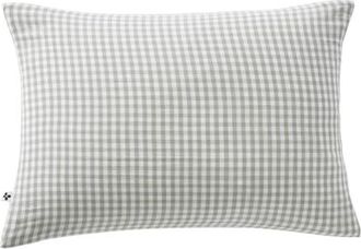 Altobuy Joel - Taie doreiller 50x70cm Gaze de Coton Vichy Coloris Eucalyptus