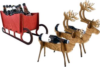 Generico Weihnachtsweinregal: hochwertiger Weinhalter, einzigartiger Theke, kreativer Getr&auml;nke-Organizer, festlicher Tischakzent, hochwertiges Weihnachtsregal,