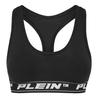 Philipp Plein Femme, Sous-v&ecirc;tements, Noir, Taille: 40 FR Cotton and Stretch Modal Bra