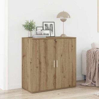 vidaXL Buffet ch&ecirc;ne artisanal 79 x 38 x 80 cm Bois ding&eacute;nierie Vidaxl