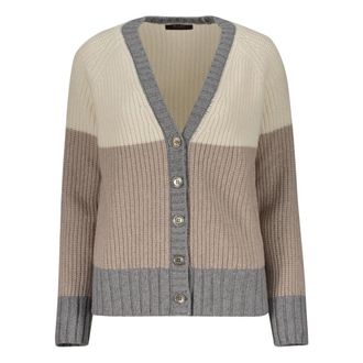 Moorer Rippstrick-Cardigan - - Knitwear - Damen - Mehrfarbig - XS