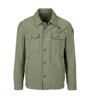 Blauer Homme, Vestes, Vert, Taille: L Blauer Manteaux Olive Green