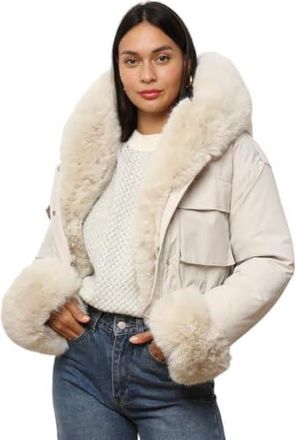 La Modeuse Parka courte à fausse fourrure