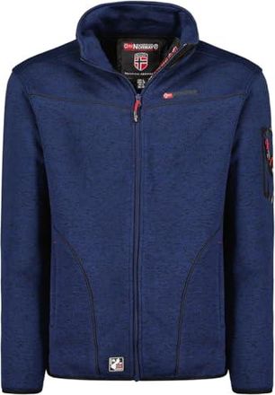 Geographical Norway Toumba Men - Polaire Fine Homme Chaude Zip - Veste Automne Hiver Printemps Chaud Hommes - Longues Manches Pull Fourrure Doux Confort Outdoor (MARINE L