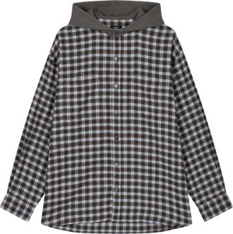 TOMBOY chemise &agrave; carreaux - Gris
