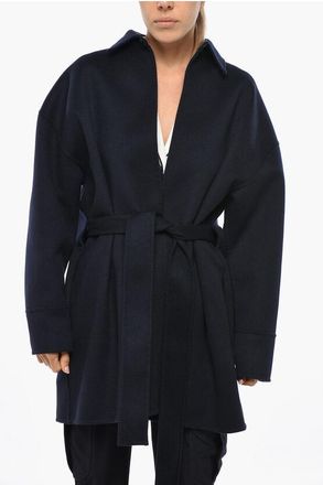 SA SU PHI Cashmere Blend VALENTINA Coat with Belt Größe 38