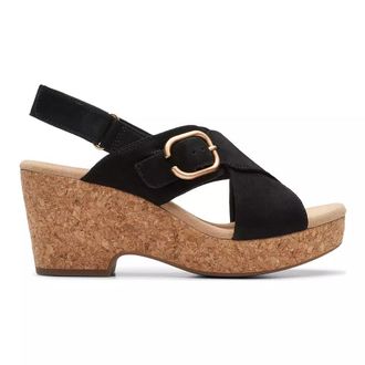 Clarks Giselle Dove für Damen, Schwarz Nubuk, 35.5 EU