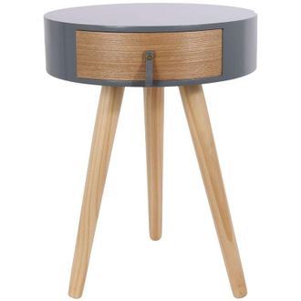 The Home Deco Factory The Home Deco Factory - Table de chevet scandinave Nora - Diam. 35 x h. 45 cm