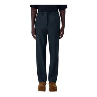 Dries Van Noten Woll-Grain-de-Poudre Ma&szlig;geschneiderte Hose - - Trousers - Herren - Grau - S