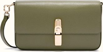 Furla Iride Umh&auml;ngetasche S Avocado Gr&uuml;n Strukturiertes Leder Damen