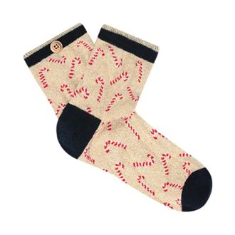 Cabaia Gemusterte Socken - Sparkling White - - Underwear - unisex - Beige - ONE SIZE
