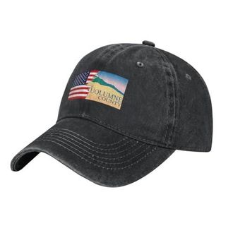 Generic Drapeau du Comt&eacute; De Tuolumne, Californie Et Am&eacute;rique Homme Femme Casquette De Baseball S&eacute;chage Rapide Casquettes Snapback Anti-Soleil Chapeau De Cowbo