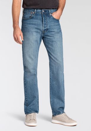 Levi's Straight-Jeans LEVIS 501 LEVIS ORIGINAL, Herren, Gr. 31, L&auml;nge 30, blau (chemicals), Denim/Jeans, Obermaterial: 100% Baumwolle, normal lang, Jeans Str