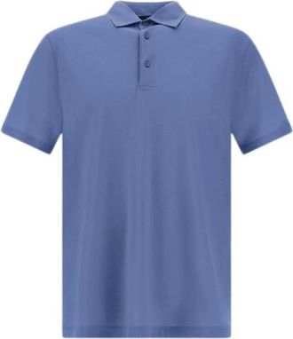 Herno Homme, Tops, Bleu, Taille: XL Polo en jersey cr&ecirc;pe