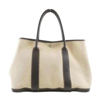 Herm&egrave;s Pre-owned Toile H & Buffle Skipper Tote - - Pre-owned - Damen - Beige - ONE SIZE