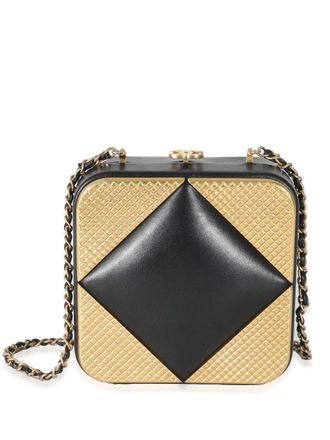 Chanel pochette à empiècements métalliques (2021-2022) - Noir