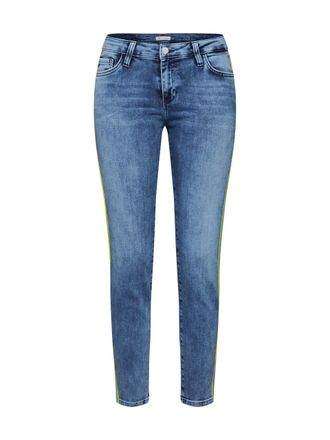 Rich & Royal Damen Midi-Athleisure Slim Jeans, Blau (Denim Blue 700), 34 (Herstellergröße: 2832)