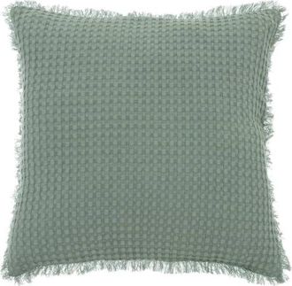 Atmosphera Atmosphera - Coussin nid d Abeille Widdy 45x45cm Vert c&eacute;ladon