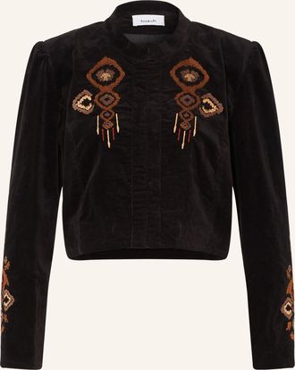 BA&SH Ba&Sh Kastenjacke Baya Aus Samt schwarz