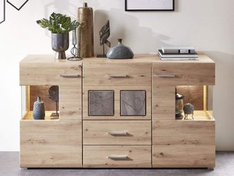 Möbelando Sideboard Anrichte Standschrank Kommode Beistellschrank Schrank Springhill I