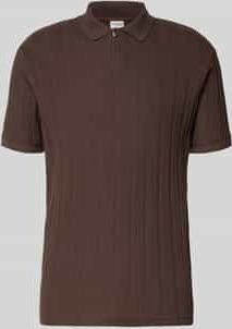 Selected Slim Fit Poloshirt mit Strukturmuster Modell JADEN