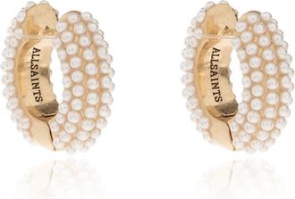 AllSaints Femme, Accessoires, Jaune, Taille: ONE Size Brass Earrings