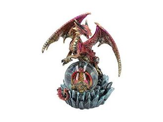 Nemesis Now Ruby Oracle Schneekugel, 18,5 cm, Rot