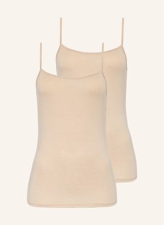 Schiesser 2er-Pack Tops Modal Essentials beige