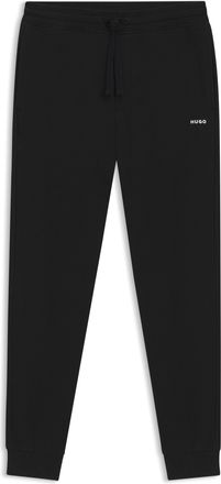 HUGO BOSS Herren Dayote232 Jogginghose aus Baumwoll-Terry mit kontrastfarbenem Logo Schwarz001 S