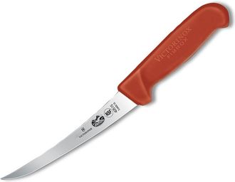 Victorinox by Swiss Army coltello disossatore da cucina Fibrox, manico ergonomico, 15 cm, rosso