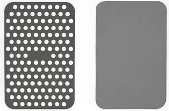 Salter Salter Silikon Airfryer-Einlagen - 4er-Set, perforierte und Bodeneinlagen, sp&uuml;lmaschinenfest, PFAS-frei, flecken- und geruchsresistent, gesundes Koche