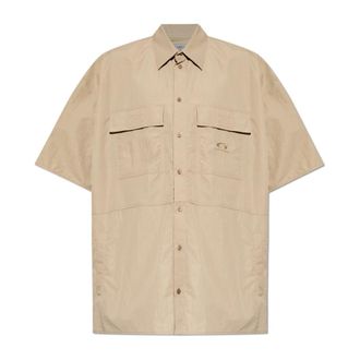 Balenciaga Oversized Hemd mit Taschen - - Shirts - Herren - Beige - M