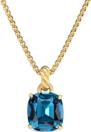 David Yurman pendentif Marbella en or 18ct serti de topaze (12 mm)