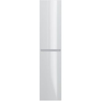 PEGANE Pegane - Colonne de salle de bain en m&eacute;lamine blanc - Dimensions 30x27x140 cm - 2 grands espaces de rangement - Fabrication europ&eacute;enne