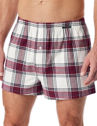 Schiesser Herren 2 Pack Boxershorts Baumwolle Web Multipack - Webboxer, Sortiert 1_182124, 3