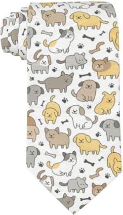 Generic Fesses De Chat De Dessin Animé Cravate Décontractée Cravate Homme Polyvalente Cravates Hommes Pour Accessoires Bureau Soirée