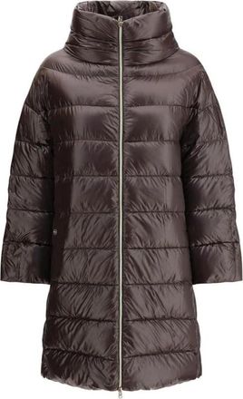 Herno Steppdaunenjacke mit hohem Kragen - - Coats - Damen - Braun - XL