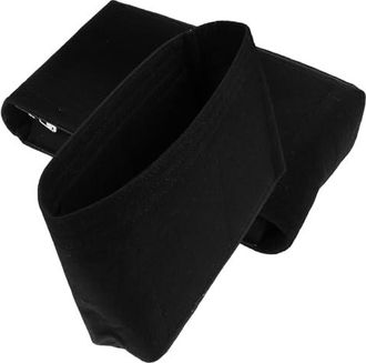 Valiclud 2 pi&egrave;ces Organiseur Sac &agrave; Main Feutre Inserts de Rangement L&eacute;gers pour Sacs &agrave; Main Femmes Protection et Maintien Forme Petit Format Noir Ouvert Zipp&eacute;