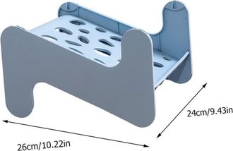 Garneck Kreativer Stapelbarer Kunststoff Schuhorganizer Schuhregal Platzsparend Atmungsaktiv Einfach zu Montieren Modernes Design für Schrank und Zuhause Prak