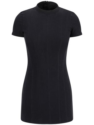 Balenciaga robe courte &agrave; d&eacute;tail de corset - Noir