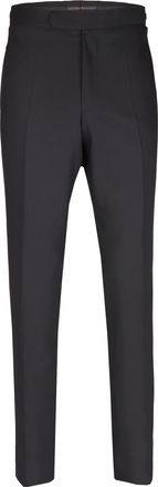 Wilvorst Frack Hose Schwarz Neue Passform Slim LINE Hose mit Seidengalon ohne Bundfalte Größe 54