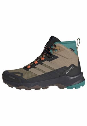 adidas Herren Terrex Skychaser AX5 Mid Gore-TEX Climawarm+ Hiking Shoes Schuhe zum Wandern, Cardboard/Blanch Cargo/Pure Teal, 47 1/3 EU