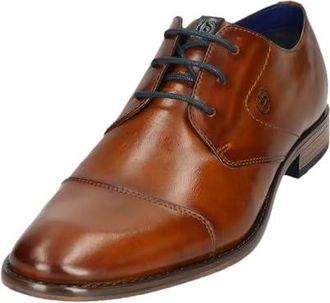 Bugatti Chaussures daffaires à lacets pour homme, Cognac 6300, 44 EU